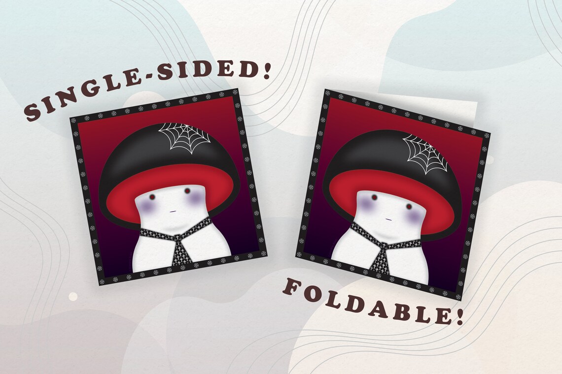 Gothic Grib Greeting Card Prints Digital Greeting Cards Download Cute ...