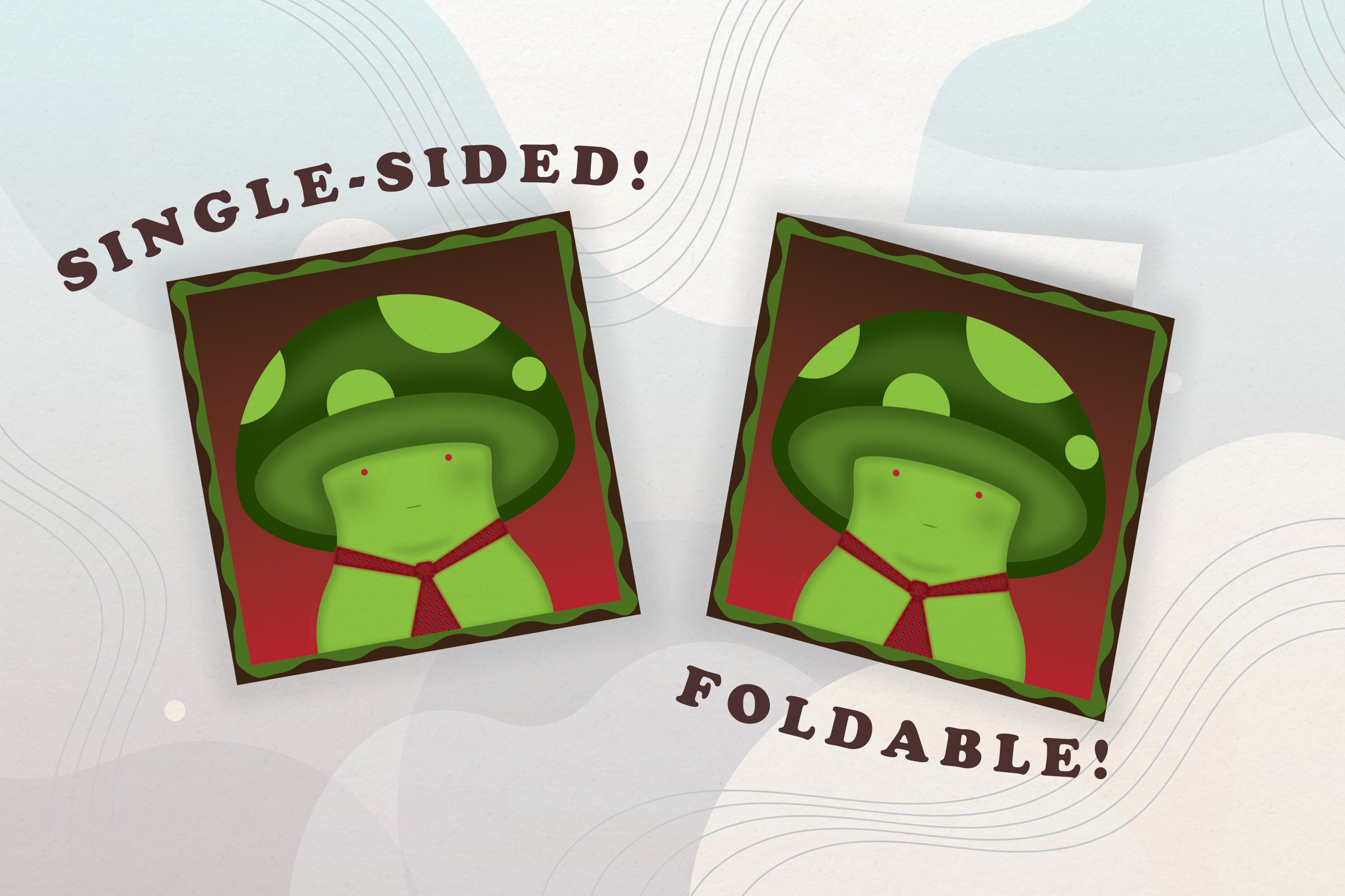 Toxic Grib Greeting Card Prints Digital Greeting Cards Download Cute ...