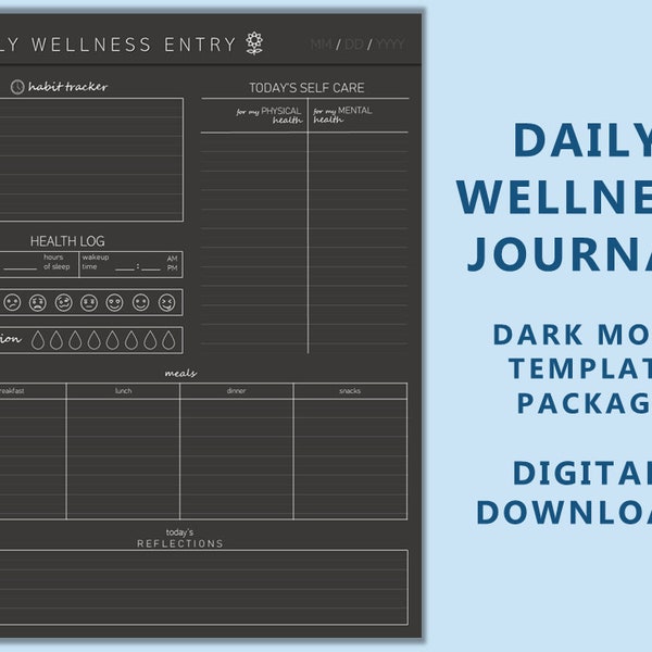 Onenote Template Daily Journal - Etsy