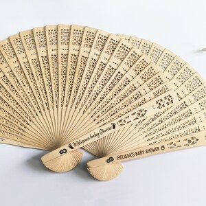 Personalized Baby Shower Scented Fans Custom Fans in Bulk Wedding Favor ...