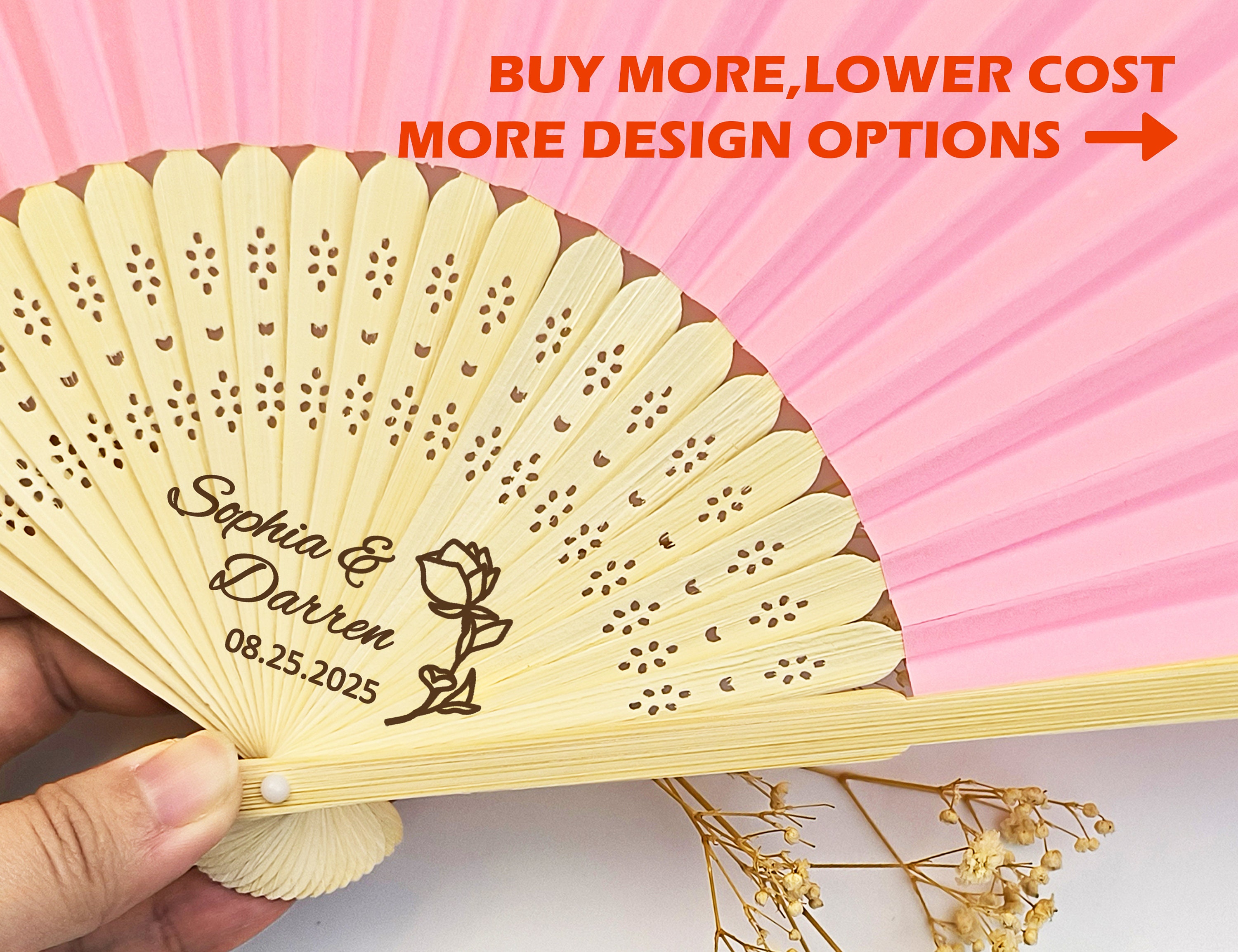 Order Personalized Wedding Fans