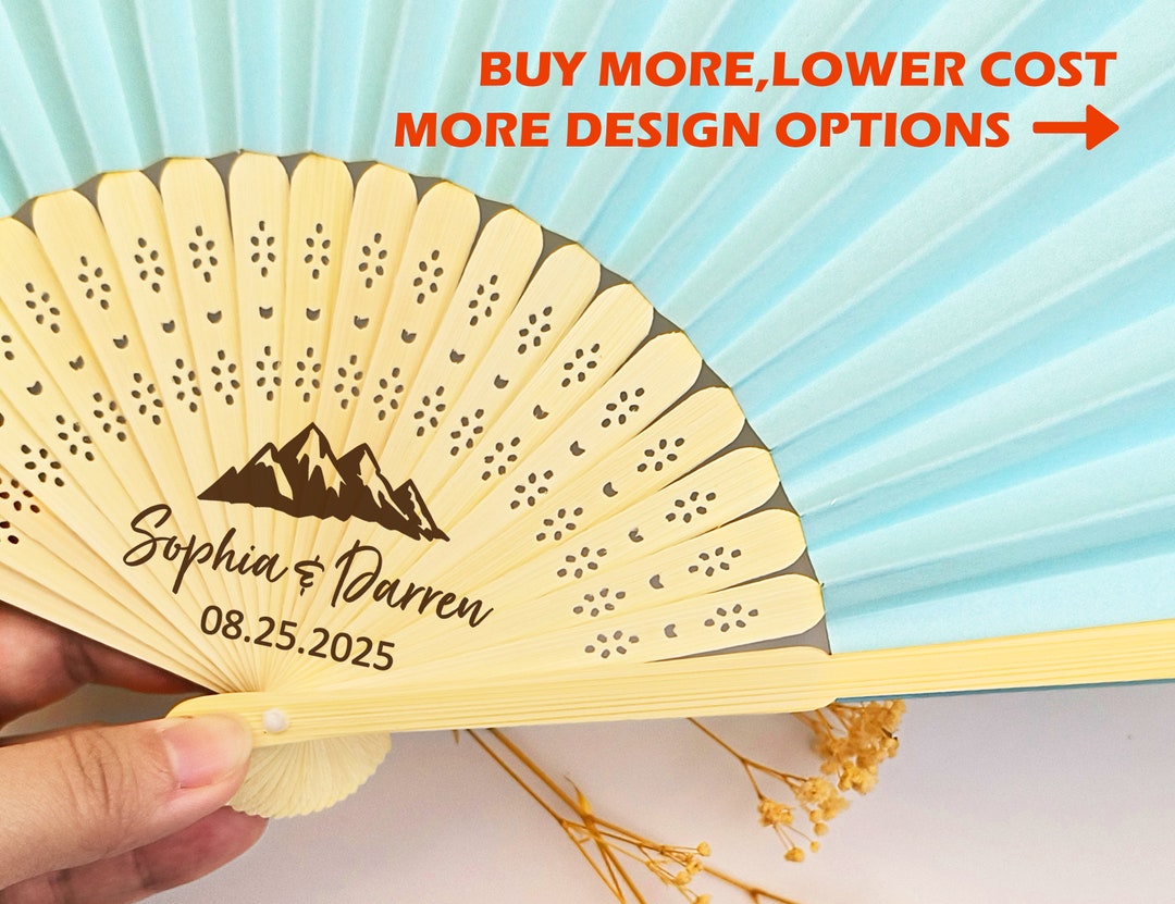 Personalized Fans Wedding Favors for Guest/colored Hand Fan/wedding Fan ...