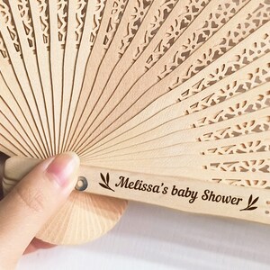 Personalized Baby Shower Scented Fans Custom Fans in Bulk Wedding Favor ...