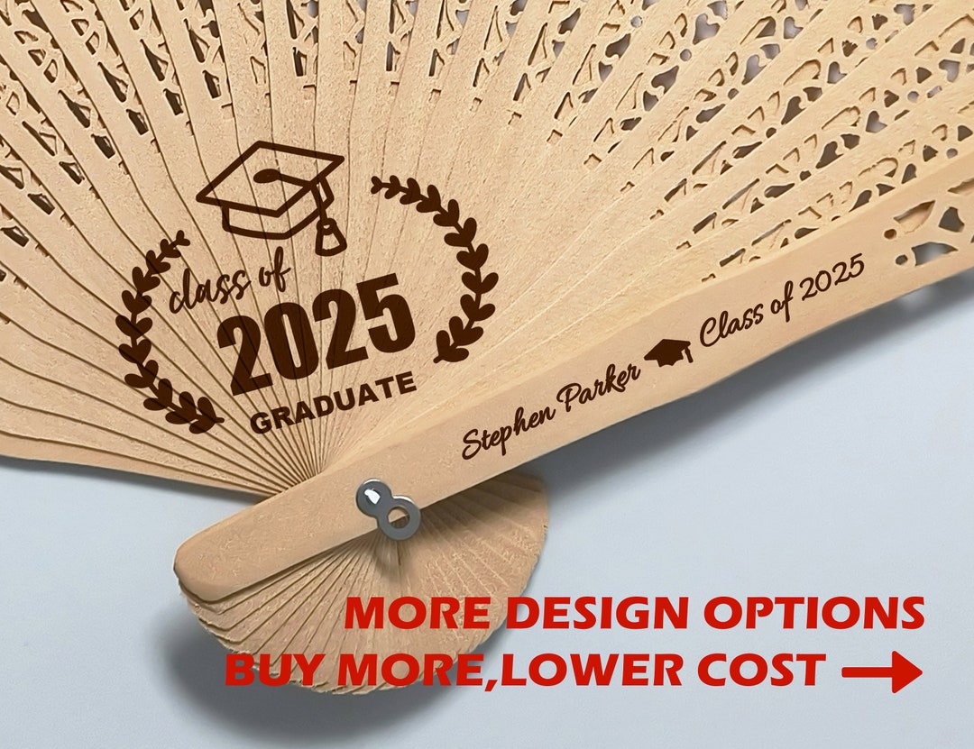 Custom Fans Graduation Ceremony Class of 2025 Graduation Favor Fan ...