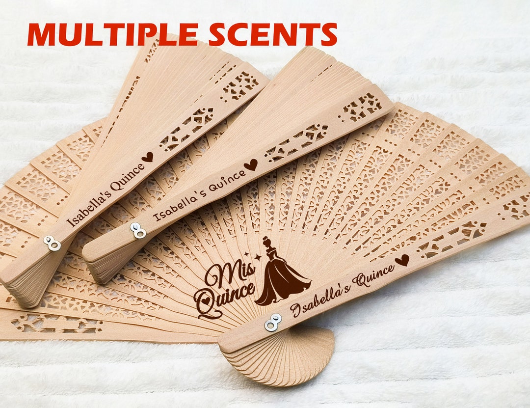 Personalized Quinceañera Favor Fan Mis Quince Años Party Favor for ...