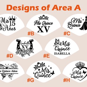 Bulk Mis Quince Años Fans With Tassel, Personalized Handheld Fan ...