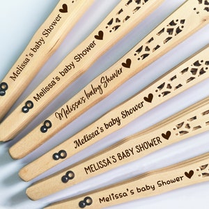 Personalized Baby Shower Scented Fans Custom Fans in Bulk Wedding Favor ...