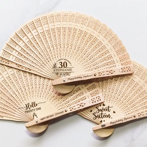 Lemon Scented Personalized Mis Quince Fans Custom Quinceañera Fan Sweet ...
