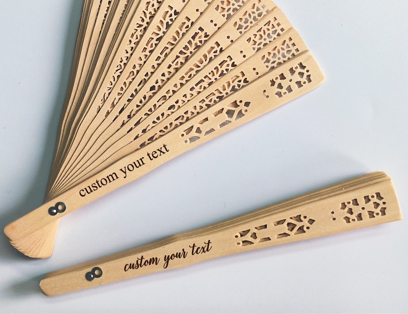 Personalized Scented Wedding Fan/bulk Wedding Favor for Guest/custom ...