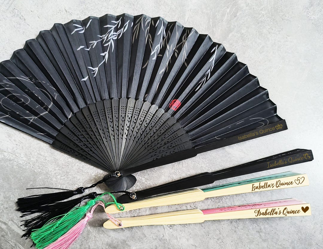 Traditional Folding Fan for Quinceañera Party, Custom Mis Quince Años ...