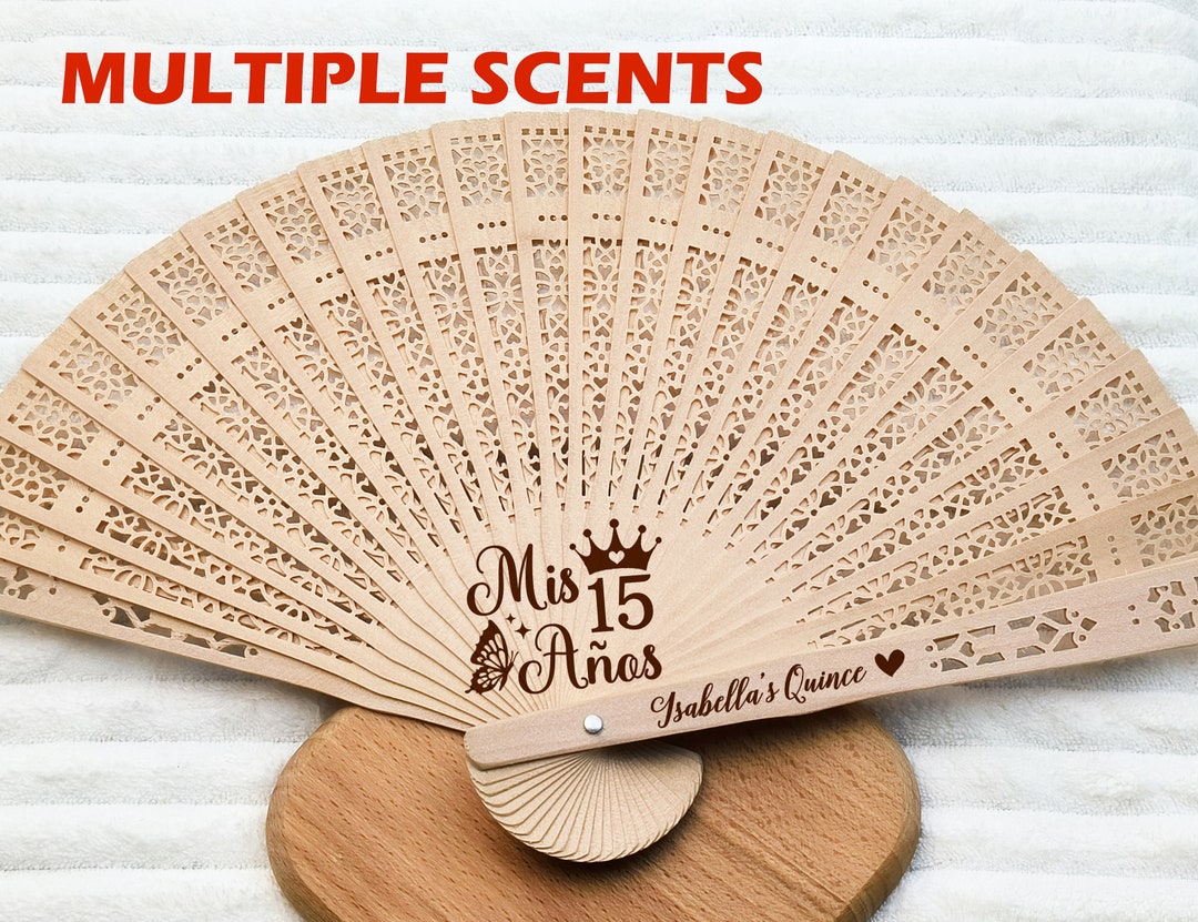 Personalized Quinceañera Mis Quince Años Fans Wedding Party Favor for ...