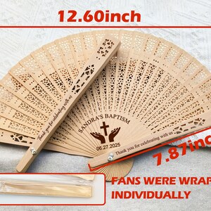 Ocean Scented Baptism Fans Christening Favor Baptism Religious ...