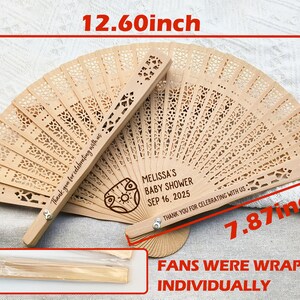 Bulk Baby Shower Party Favor Hand Fans Baby Gift Baby Name Gift Custom ...