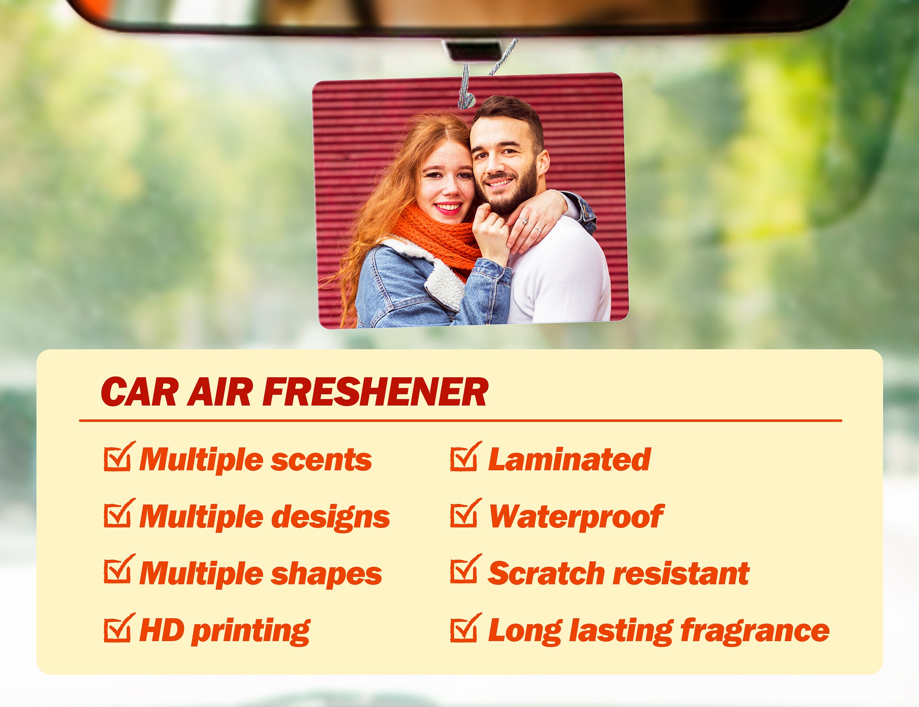 Car Air Freshener Wedding Favor, Custom Car Air Fragrance Custom Car ...