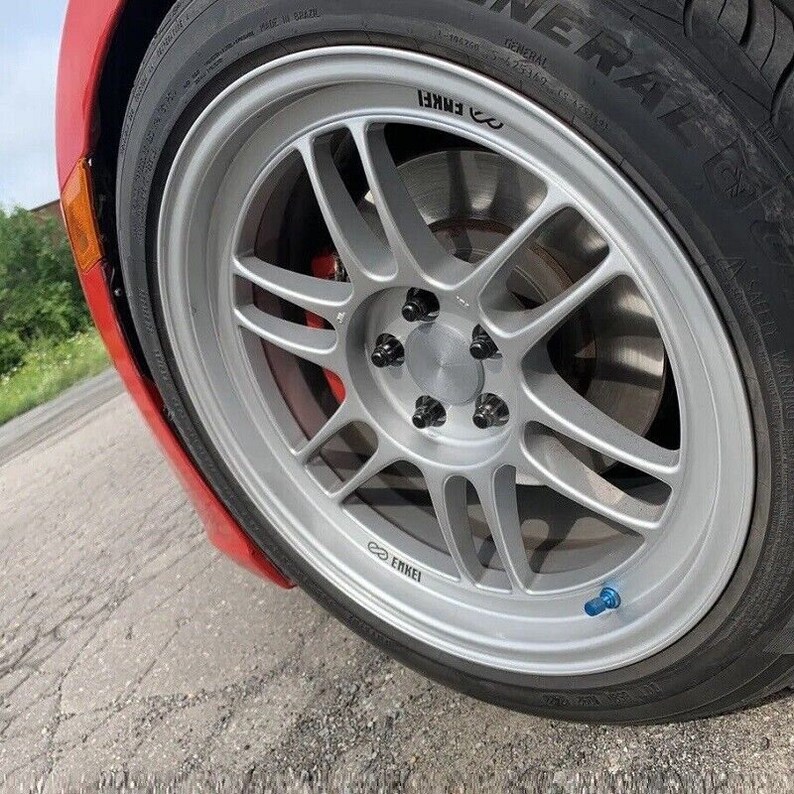 73mm Center Caps for Enkei RPF1 Wheels - 4pcs - (black, Silver, White ...