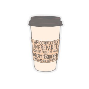Gilear Faeth "deeply Frightened" Coffee Sticker | Dimension 20 Fantasy ...