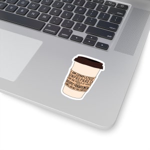 Gilear Faeth "deeply Frightened" Coffee Sticker | Dimension 20 Fantasy ...