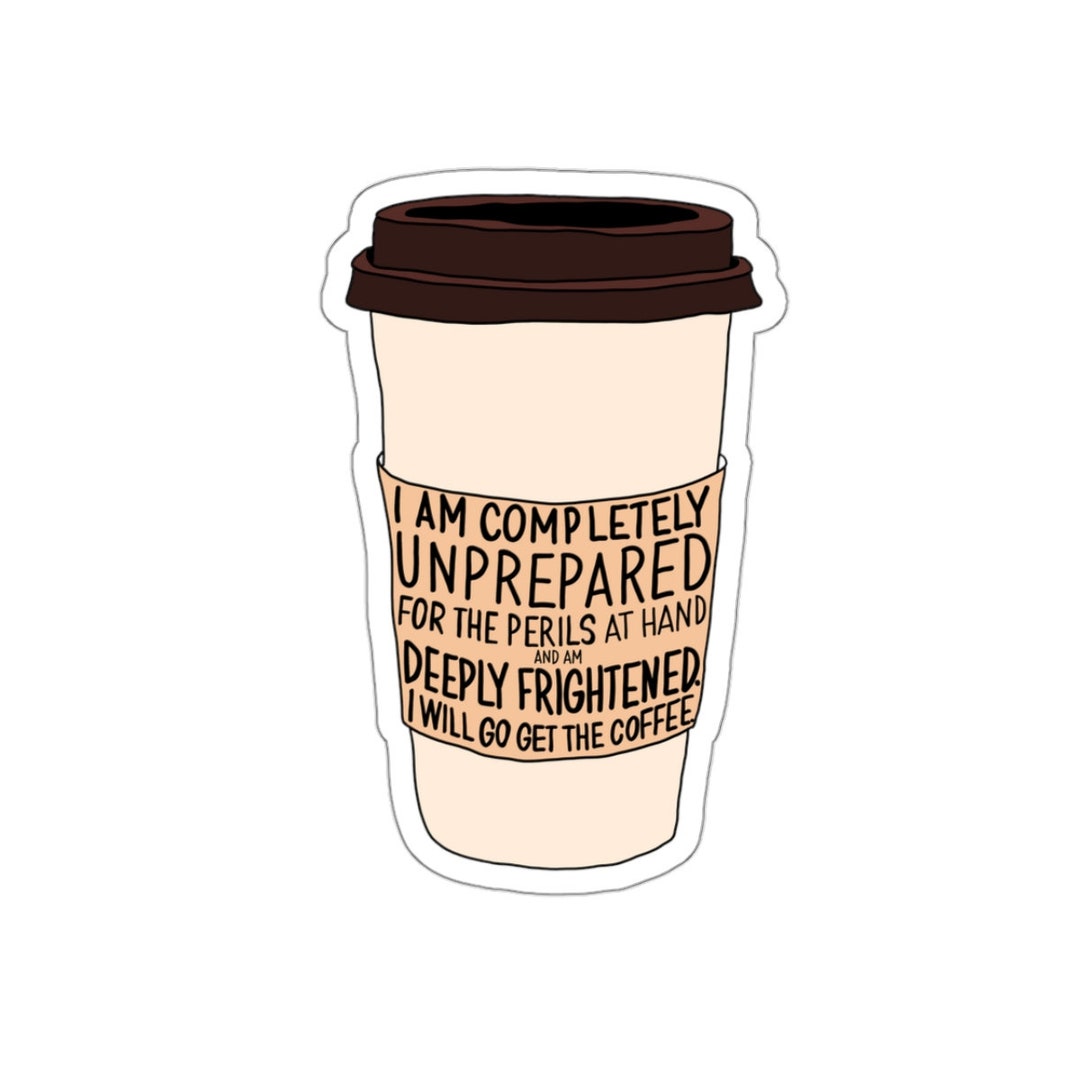 Gilear Faeth "deeply Frightened" Coffee Sticker | Dimension 20 Fantasy ...