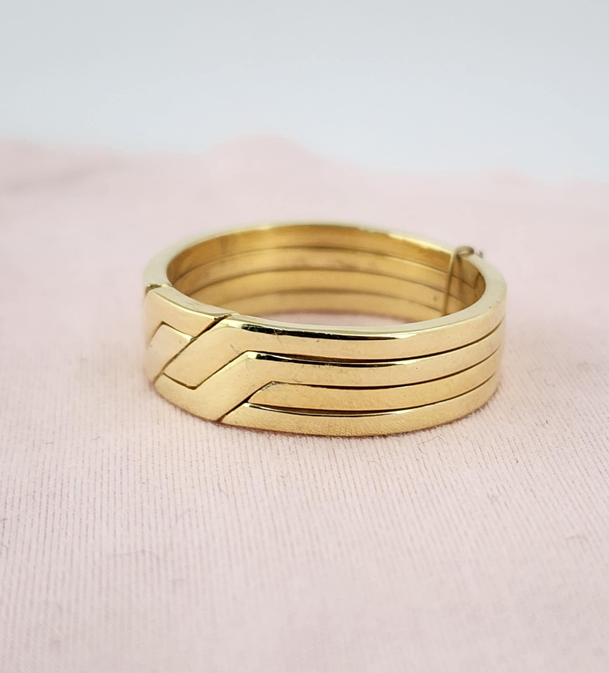 Ladies 4 Band Puzzle Ring. 14K Gold Puzzle Ring. - Etsy