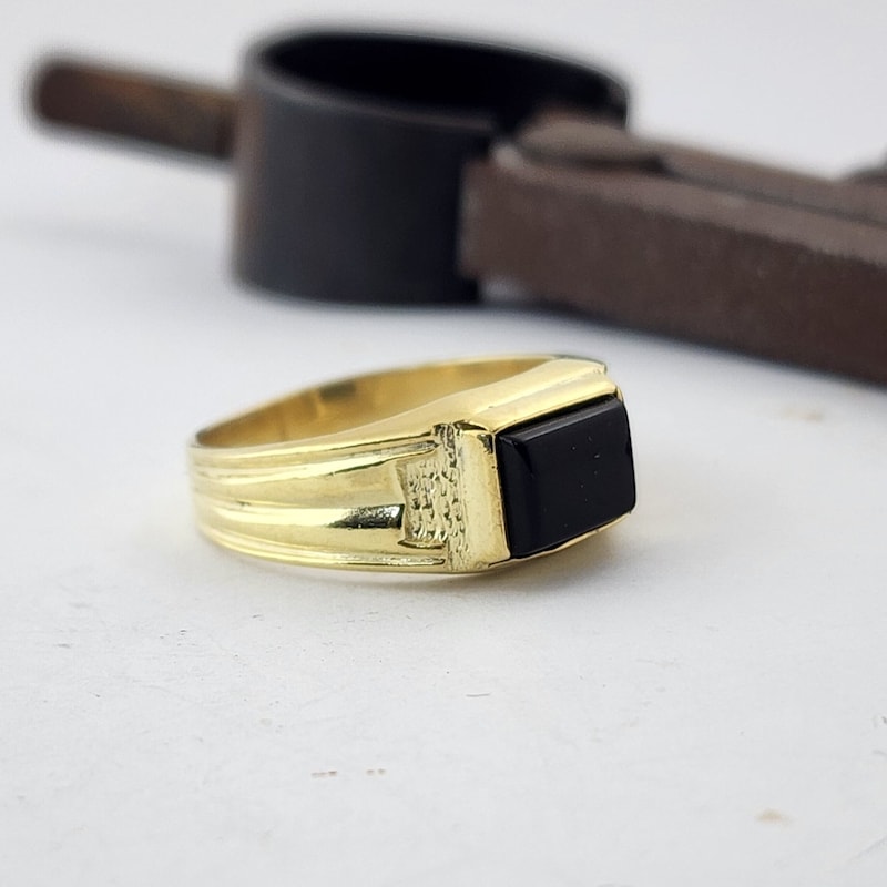 Gold Ring for Men - Etsy