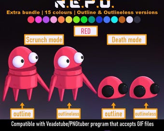 R.E.P.O. Pngtuber Model ~ REPO, Chibi, Kawaii, Premade Twitch Stream ...