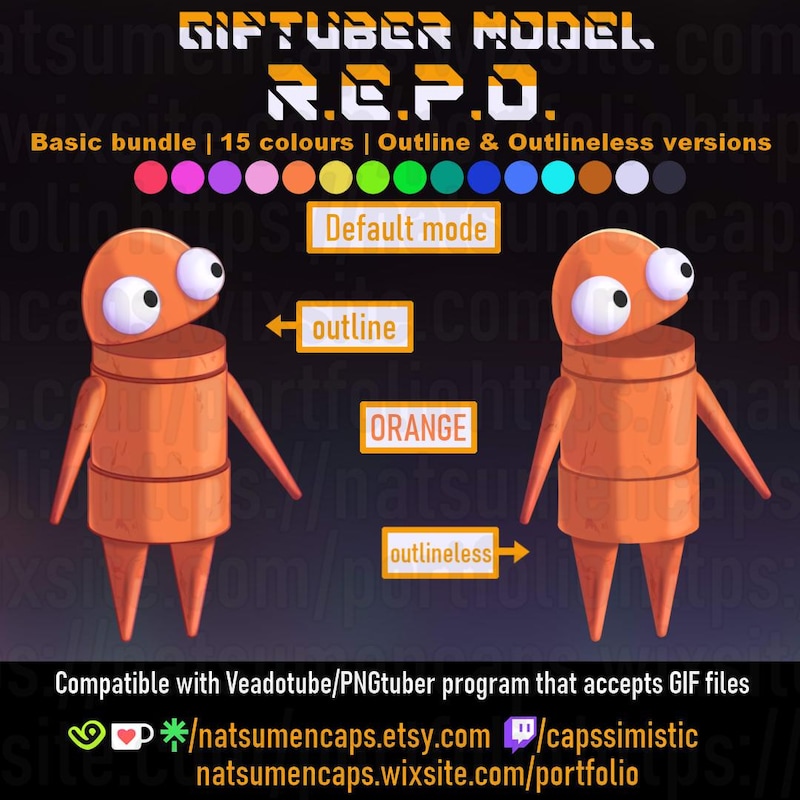 Repo Vtuber Model - Etsy