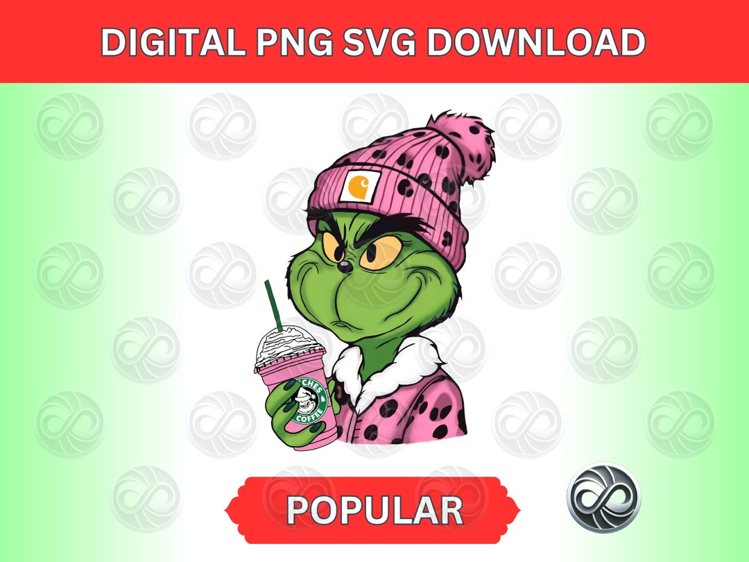 Boujee Grinch png svg Grinch png svg Grinchmas png Digital - Etsy.de