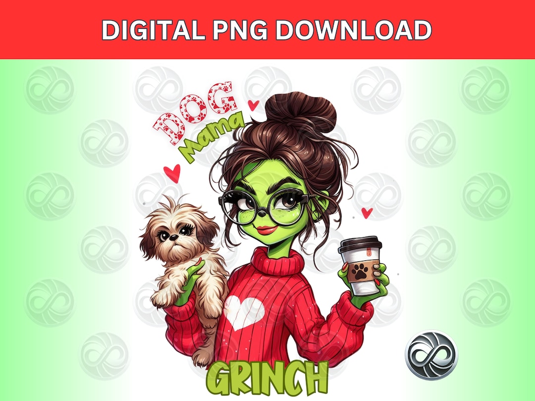Perro Mamá Grinch Png Grinch png Grinchmas png Navidad png - Etsy México