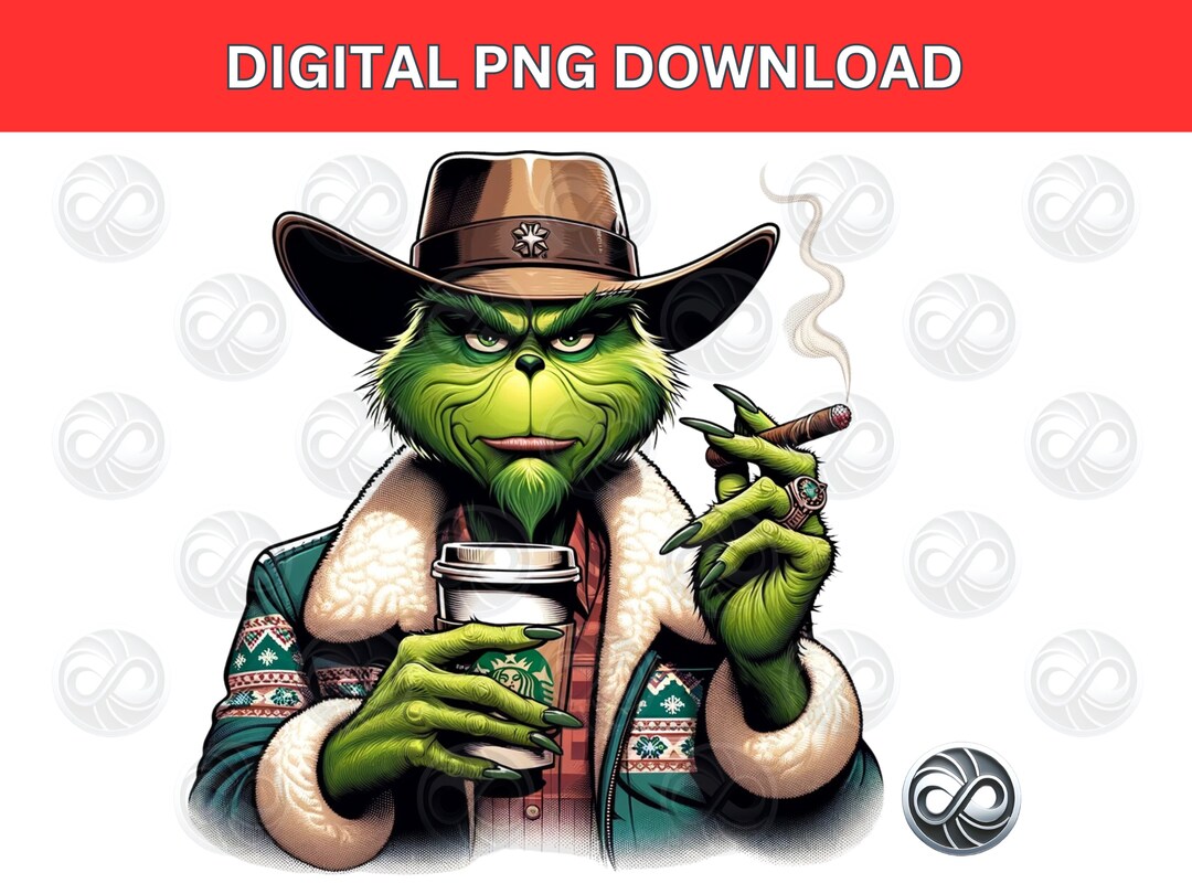 Grinch Cowboy Png, Cowboy Grinch Png, Vacances png, Personnages De Noël ...