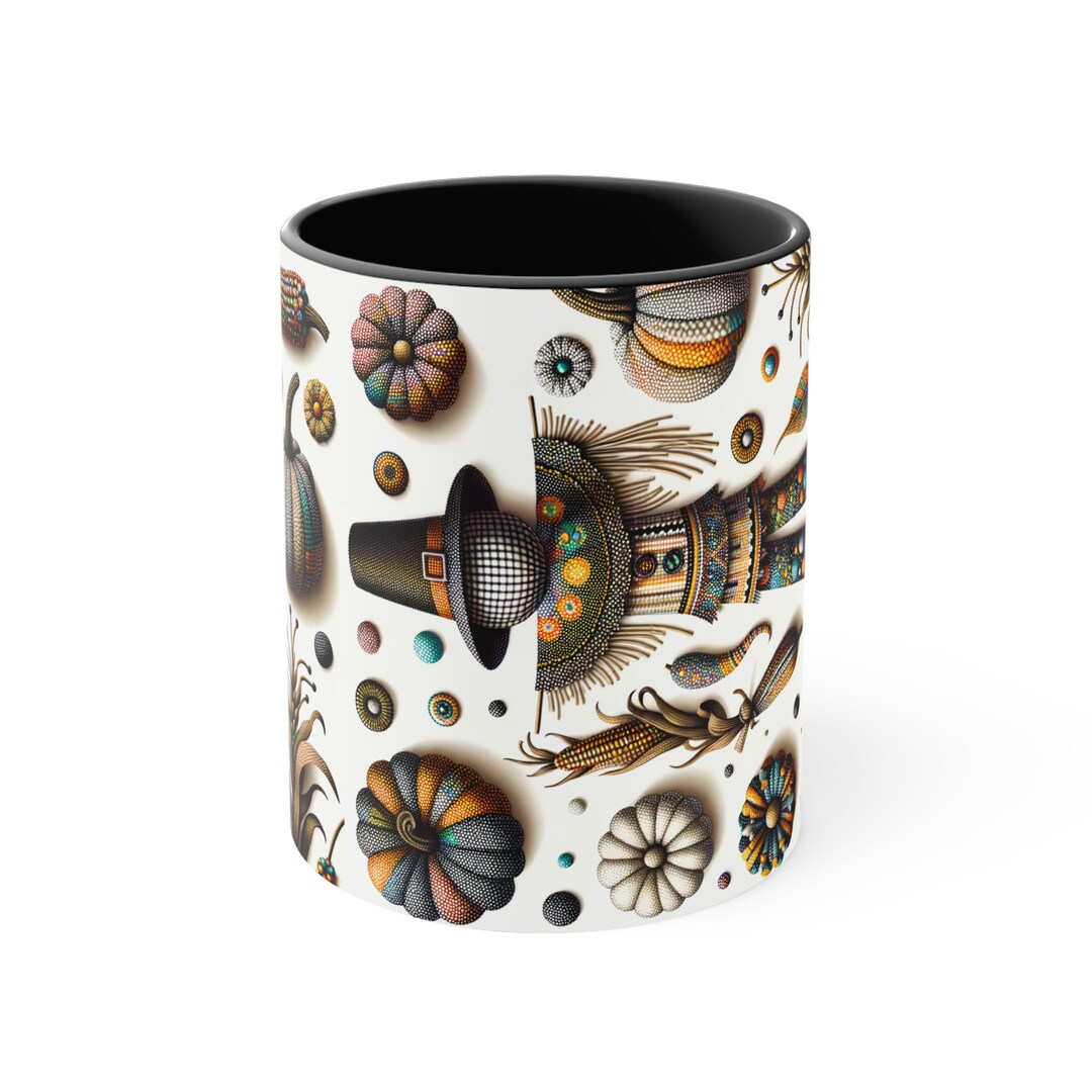 Thanksgiving Harvest Scarecrow Accent Mug 11oz - Etsy