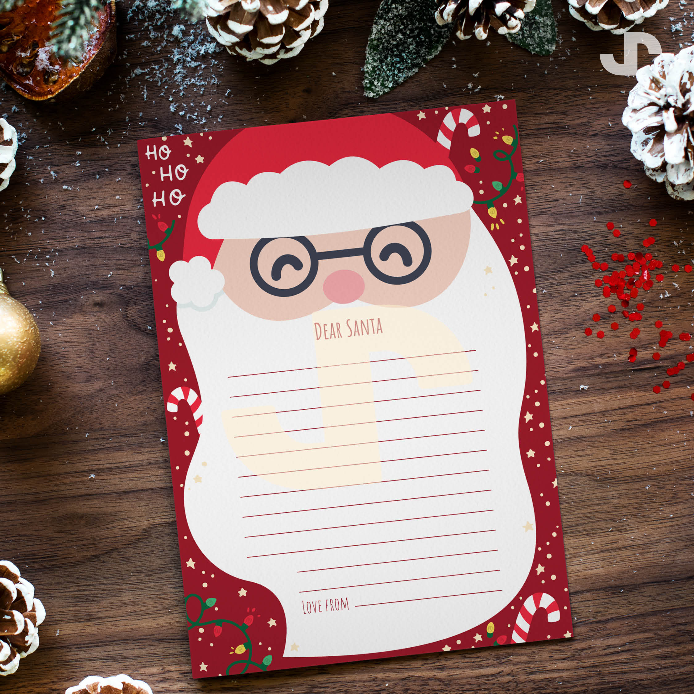 Letter to Santa, Printable Letter to Santa, Christmas Present List ...