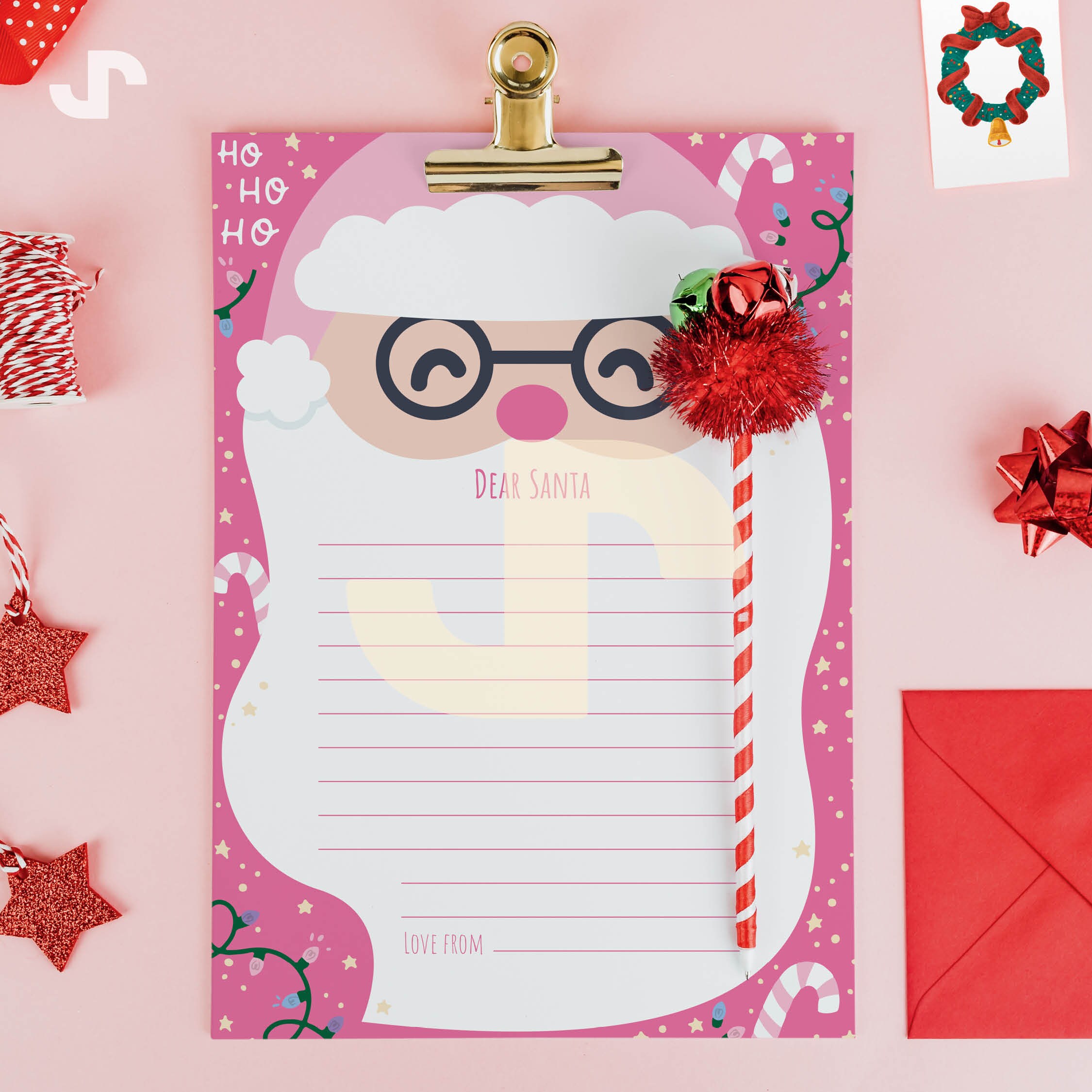 Letter to Santa, Printable Letter to Santa, Christmas Present List ...