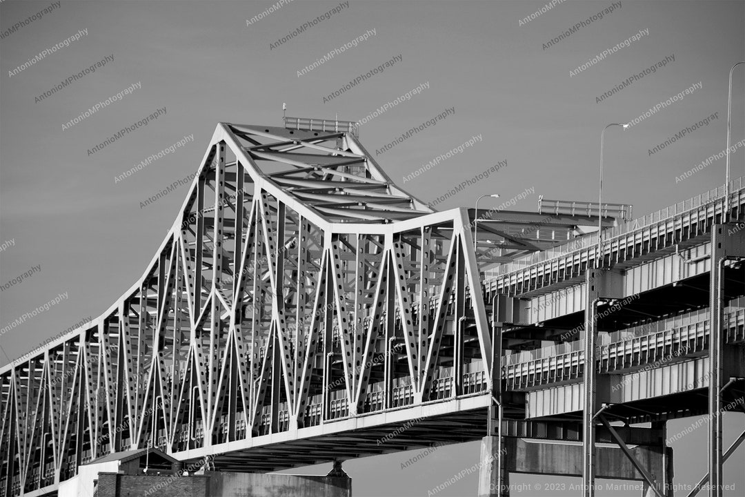 Tobin Memorial Bridge, Boston, MA, Black and White Print Wall Art ...