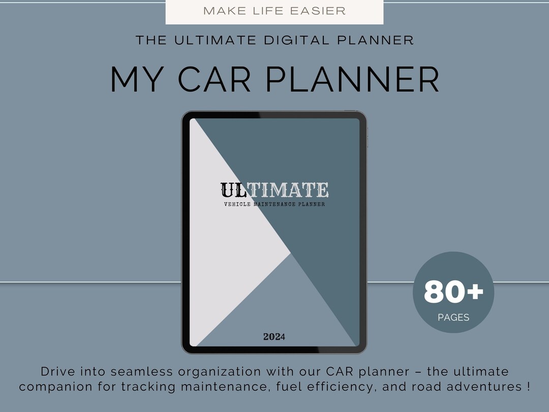 Ultimate Car/vehicle Maintenance Digital Planner,goodnotes Planner,ipad ...
