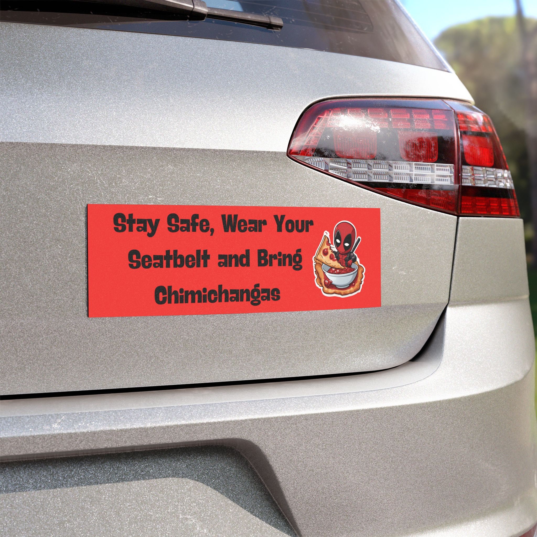 Funny Deadpool Car Magnet & Bumper Sticker New Deadpool and Wolverine ...