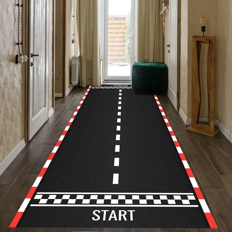 Race Track Rug - Etsy