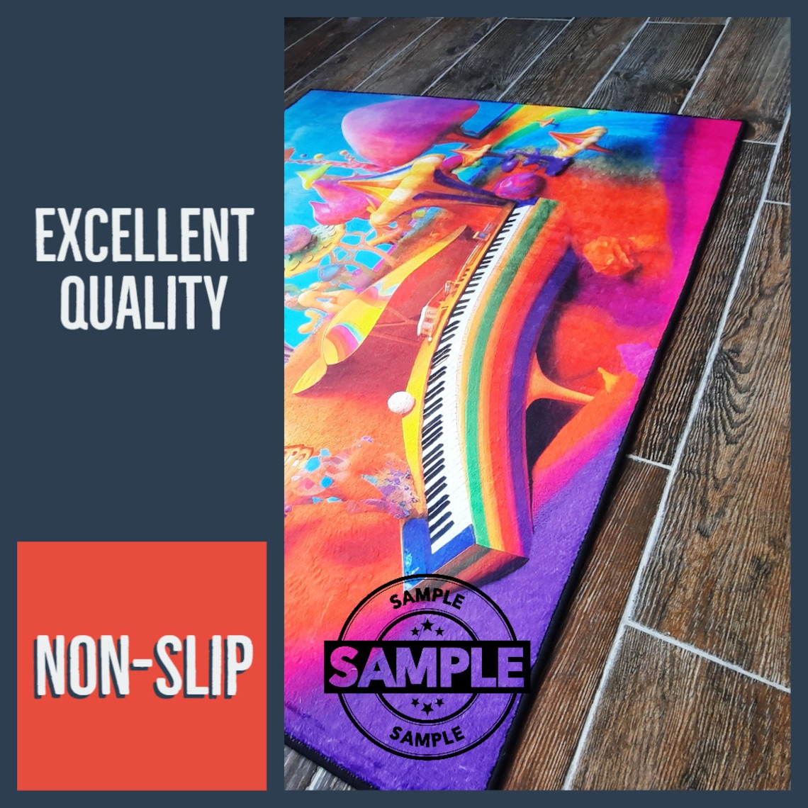 Hexagon Patterned Game Rug, E-spor Rug, Neon Look Rug, Gaming Room Rug ...