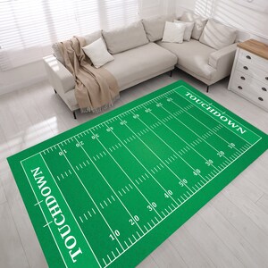 American Football Field Printed Area Rug Gift for American Football ...