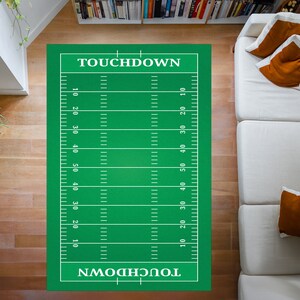 American Football Field Printed Area Rug Gift for American Football ...
