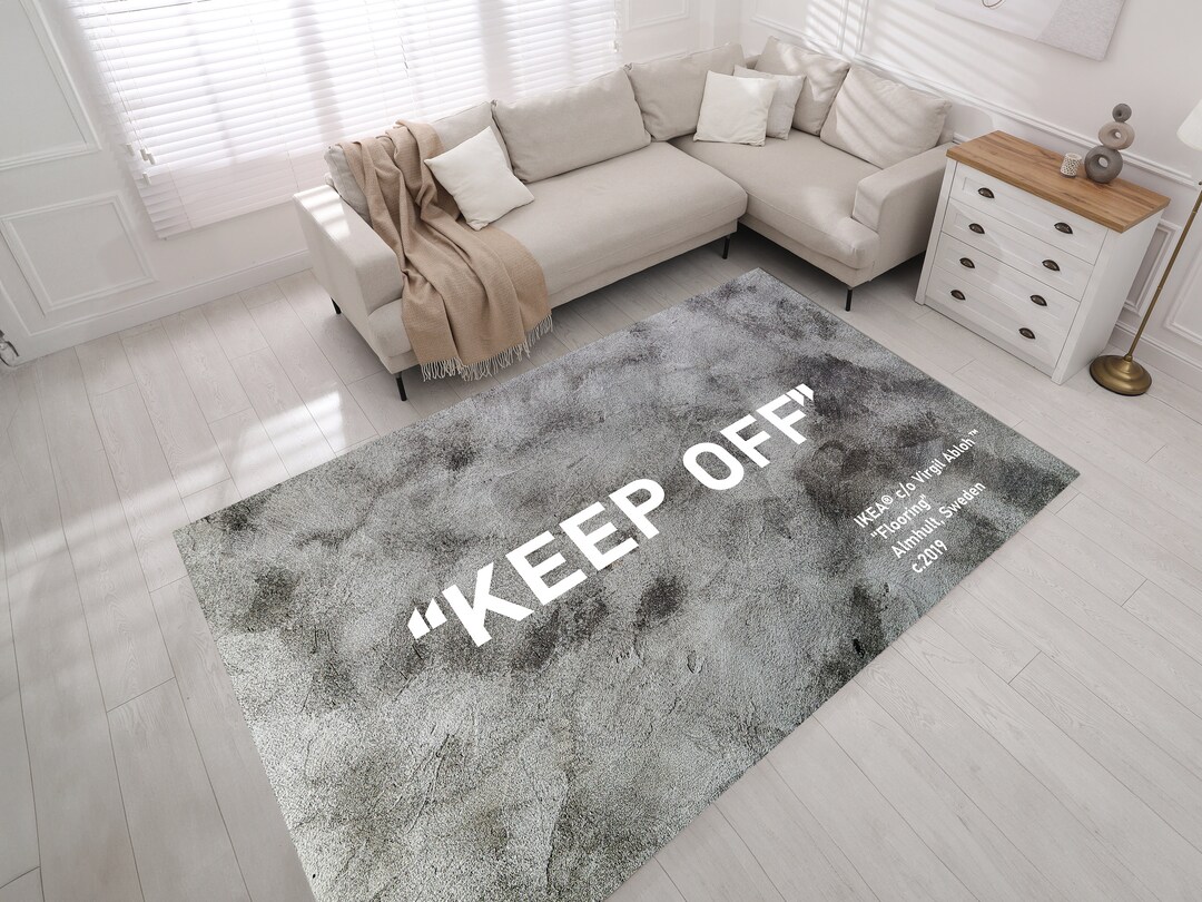 Keep off Rug, off White Rug, Keepoff Pattern, Home Decor Rug, Popular ...