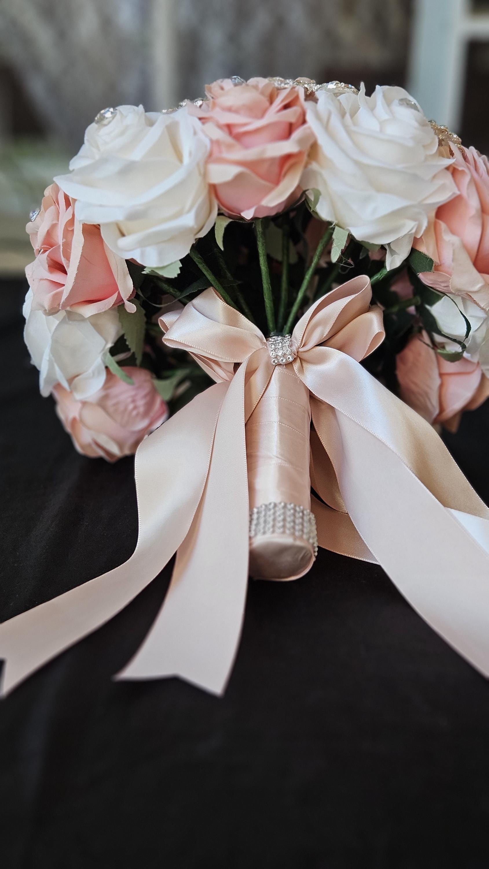 Blush/ Ivory Quinceañera Ramos, Bouquet, Blush and Ivory Flowers ...