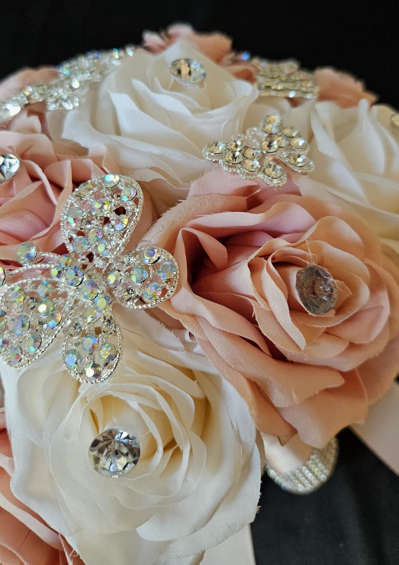 Blush/ Ivory Quinceañera Ramos, Bouquet, Blush and Ivory Flowers ...