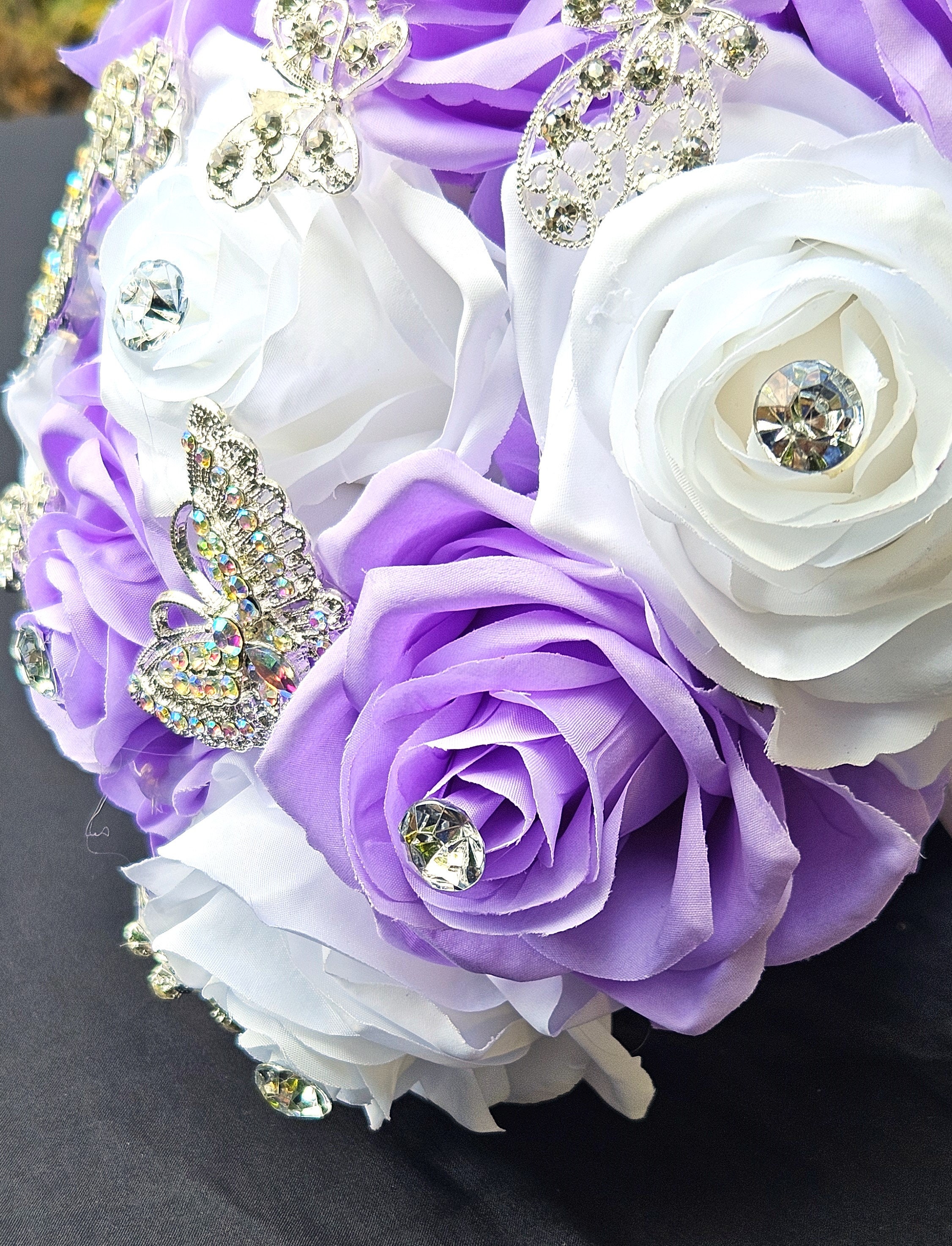 Lavender Quinceañera Ramos, Bouquet, Lavender and White Flowers ...