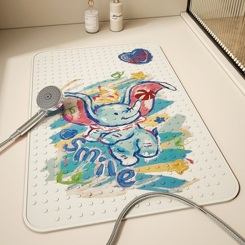Cute Cartoon Bathroom Door Mat, Bath Mat, Non Slip Mat for Washroom ...