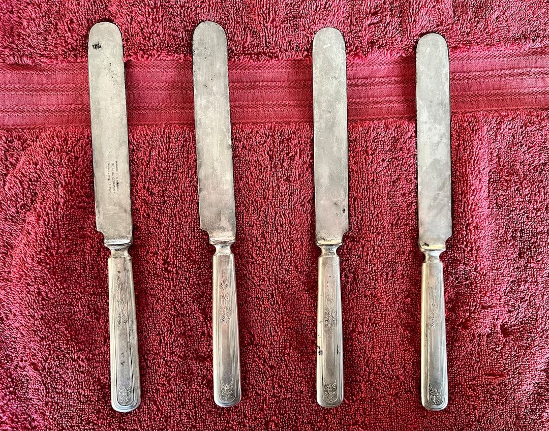 Simeon L & George H Rogers Company Warranted 12DWT, 4 Knives - Etsy