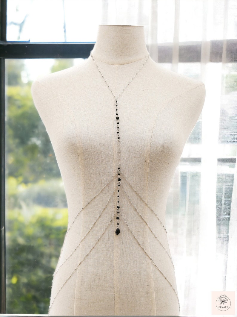 Gold Body Chain Cleavage Chain Silver Body Jewelry Necklace Chest Chain ...