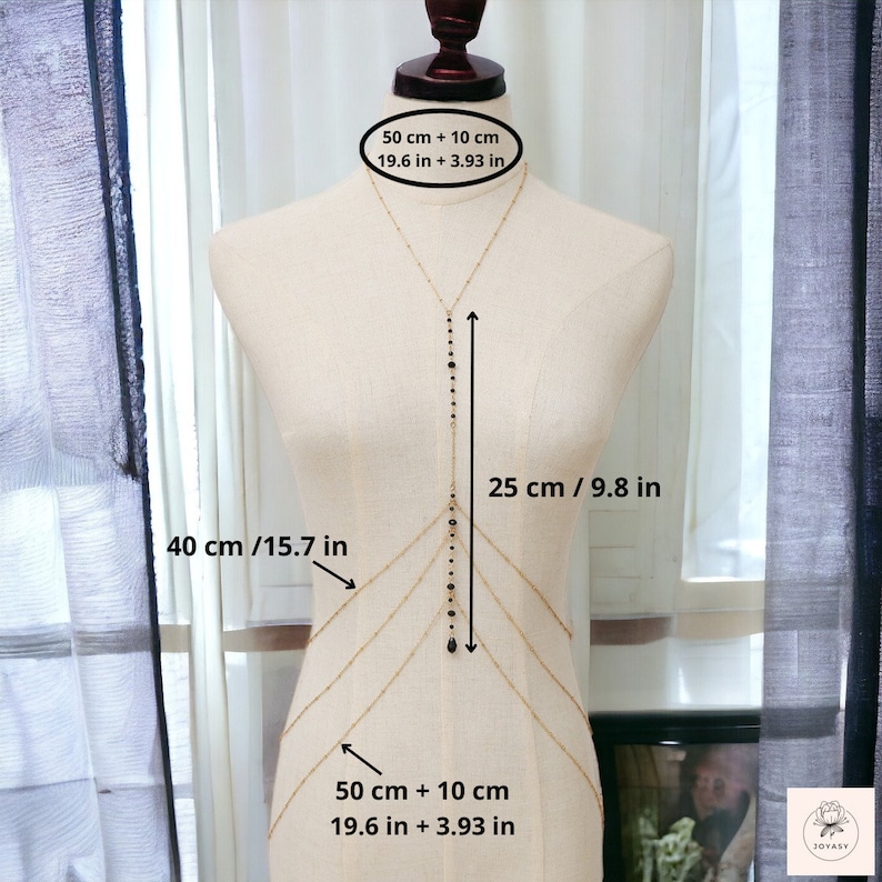 Gold Body Chain Cleavage Chain Silver Body Jewelry Necklace Chest Chain ...