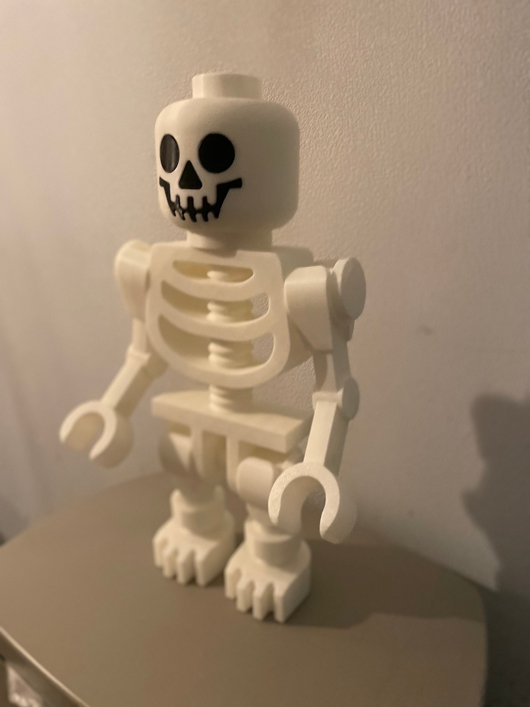 Jumbo Articulated Skeleton Minifigure Customizable Colors - Etsy