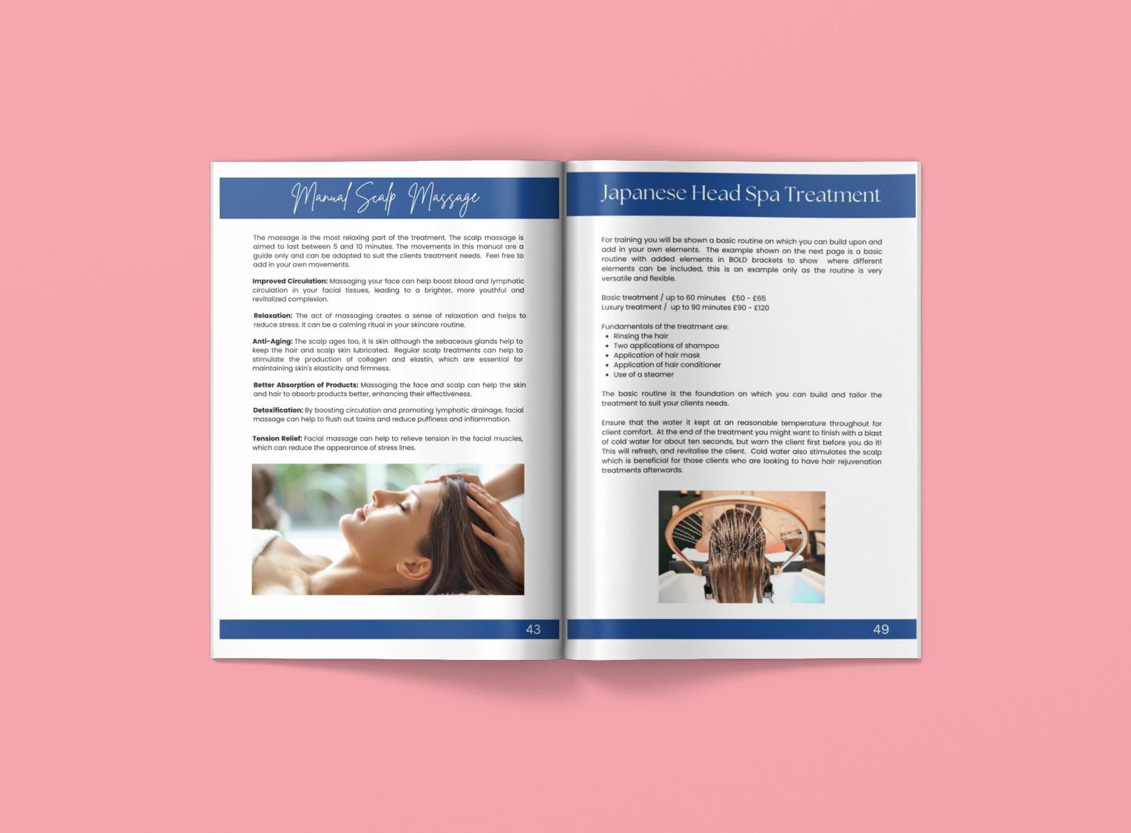 Japanese Head Spa Training Manual - Etsy