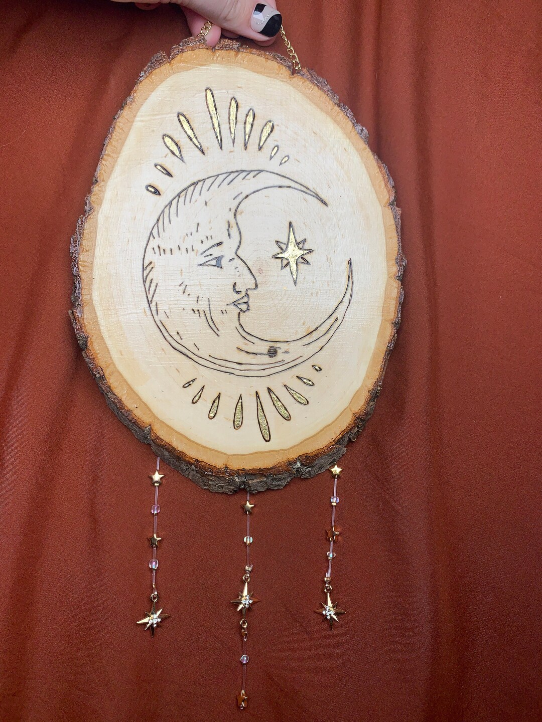 Boho Moon Wall Hanging Celestial Fairycore - Etsy